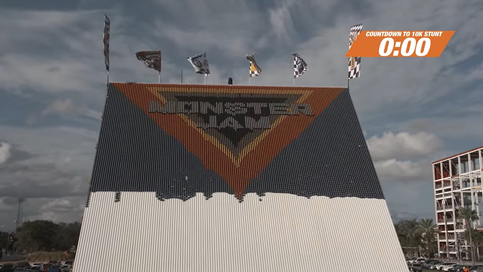 Over 10,000 Monster Jam Toy Trucks Race Down a 45-foot Ramp | Monster Jam®