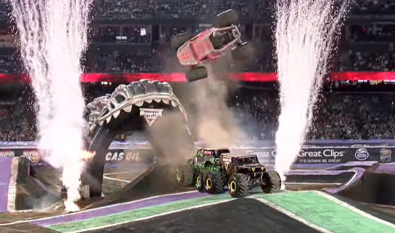 ThunderROARus Drop Forward Momentum Backflip | Monster Jam®