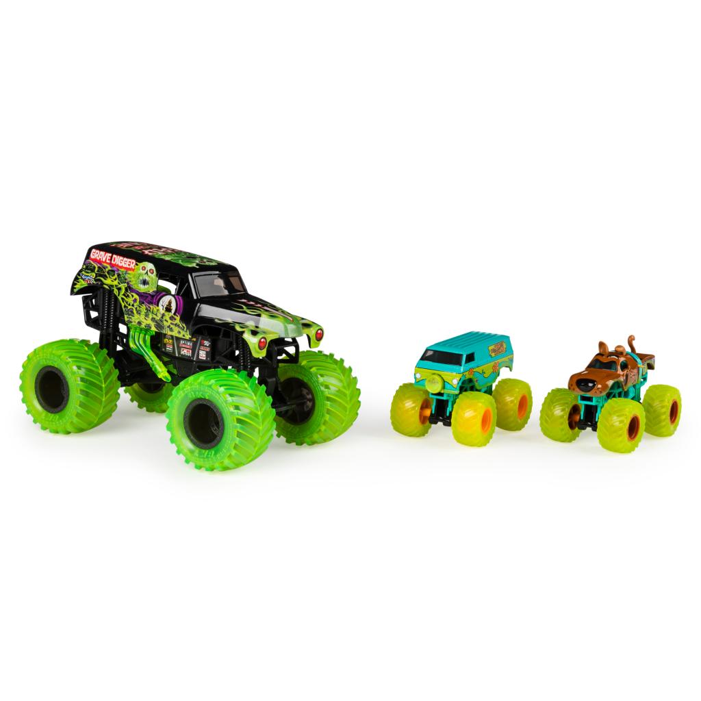 Monster Jam, Curse of the Gasoline 3-Pack of Official Exclusive Monster ...