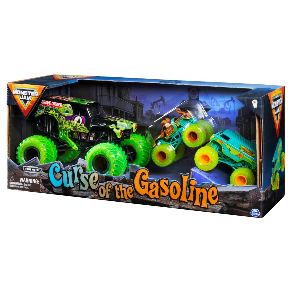Monster Jam, Curse of the Gasoline 3-Pack of Official Exclusive Monster ...