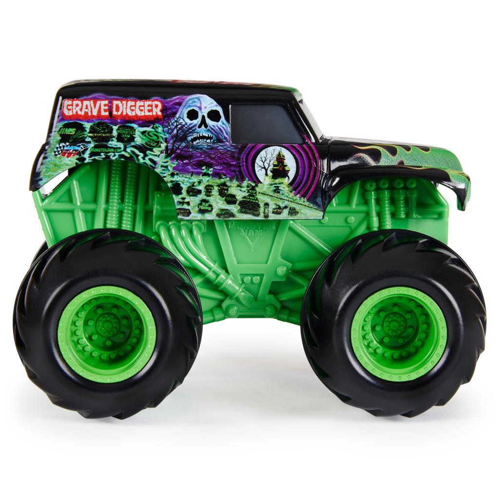 Monster Jam, Official Grave Digger Spin Rippers Monster Truck, 1:43 ...