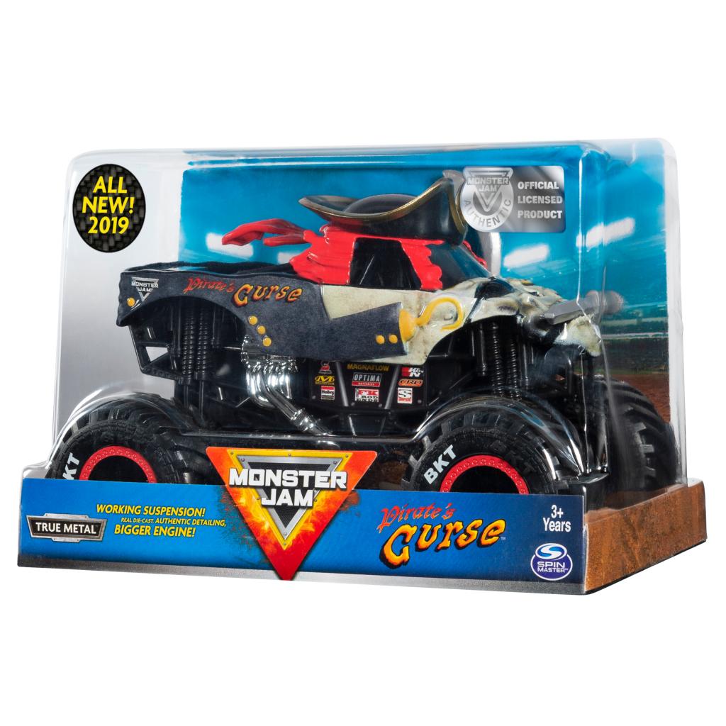 Monster Jam, Official Pirate’s Curse Monster Truck, Die-Cast Vehicle, 1 ...