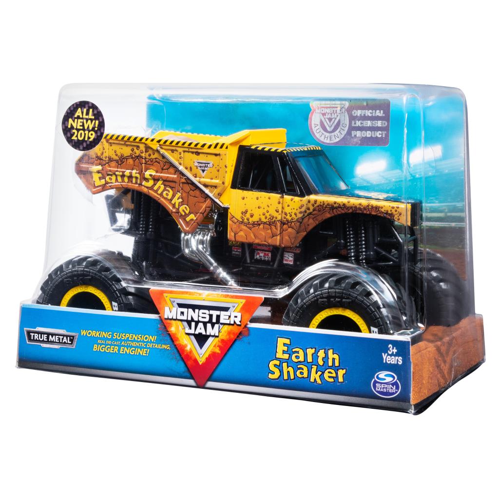 Monster Jam, Official Earth Shaker Monster Truck, Die-Cast Vehicle, 1: ...