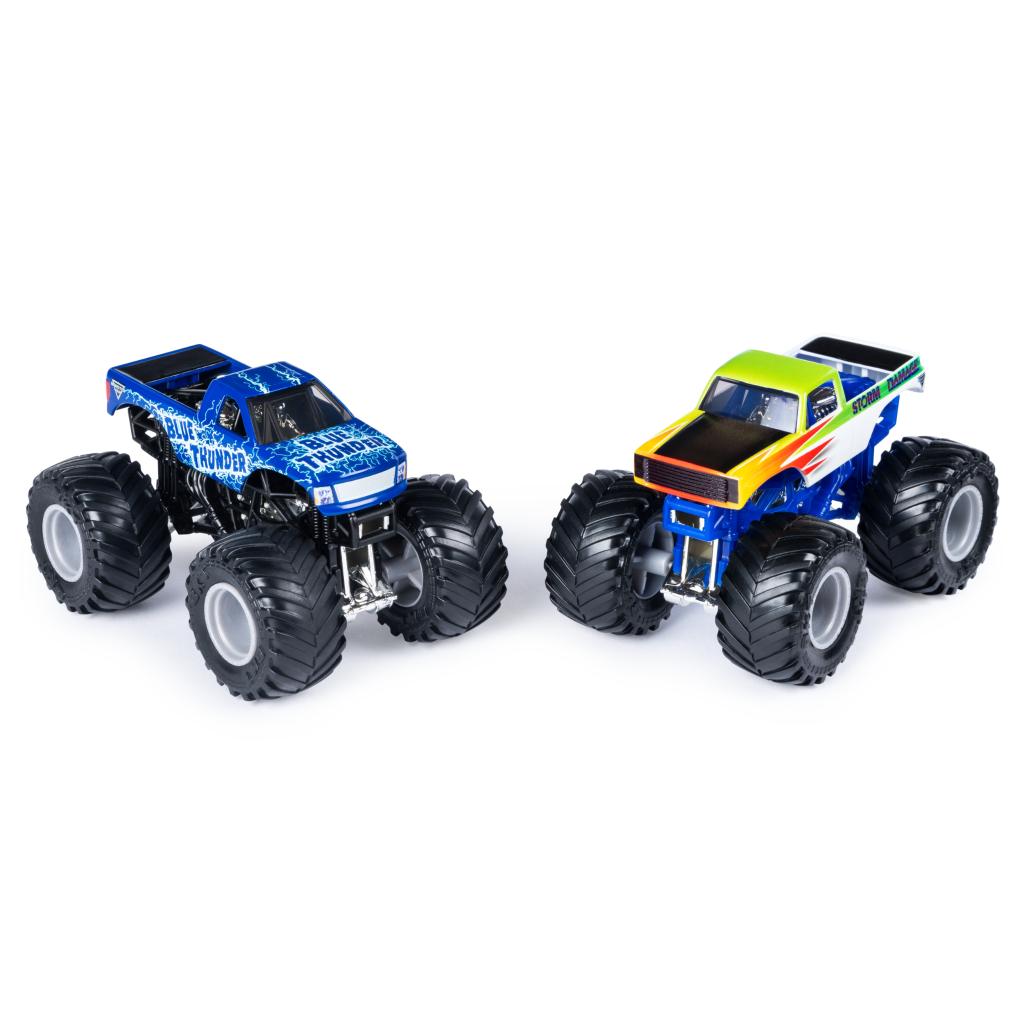 Monster Jam, Official Blue Thunder vs. Storm Damage Die-Cast Monster ...