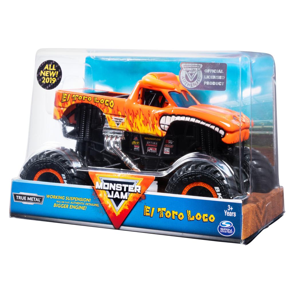 Monster Jam, Official El Toro Loco Monster Truck, Die-Cast Vehicle, 1: ...