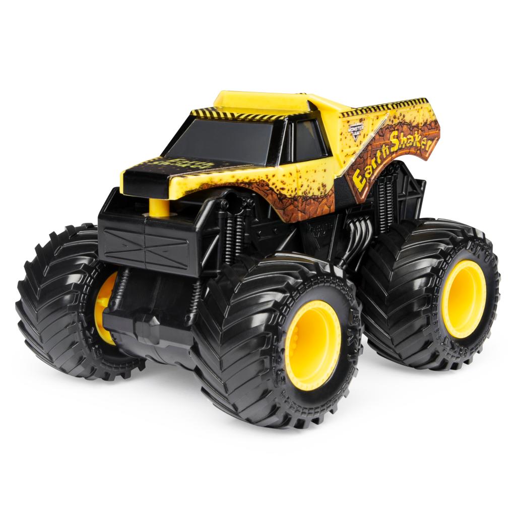 Monster Jam, Official Earth Shaker Rev ‘N Roar Monster Truck, 1:43 ...