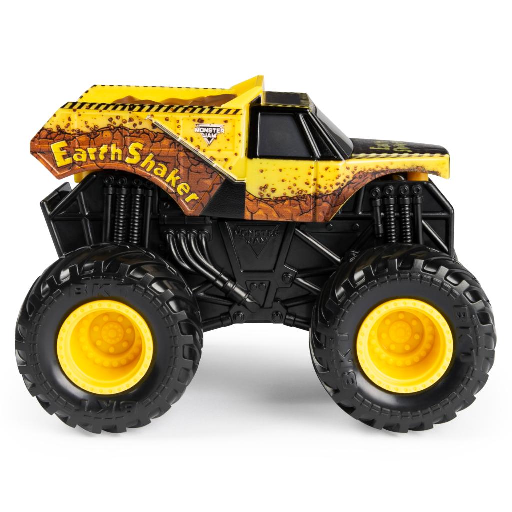 Monster Jam, Official Earth Shaker Rev ‘N Roar Monster Truck, 1:43 ...