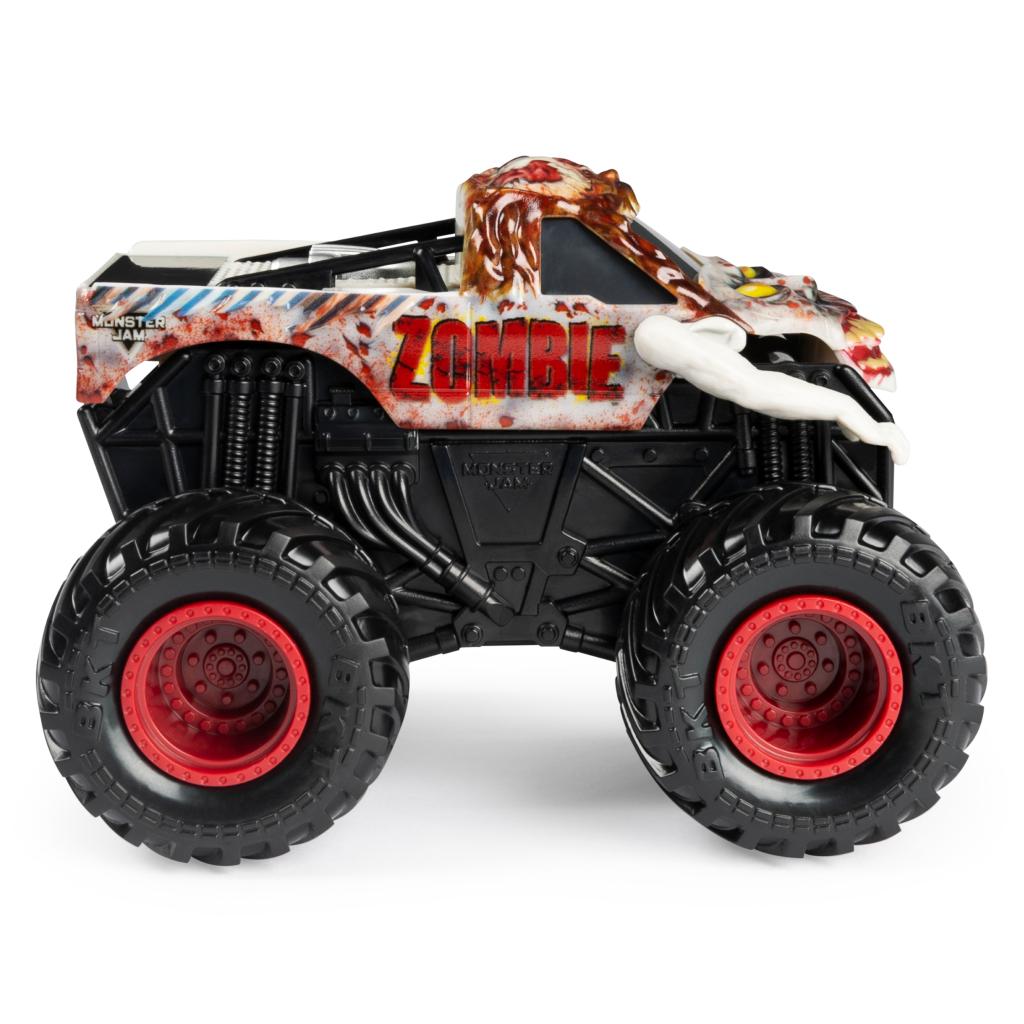 Monster Jam, Official Zombie Rev ‘N Roar Monster Truck, 1:43 Scale ...