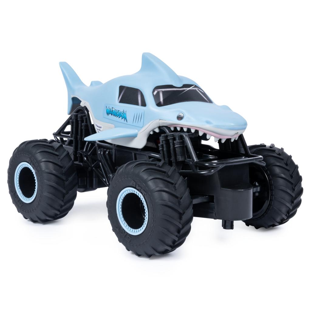 Monster Jam, Official Megalodon Remote Control Monster Truck, 1:24 ...