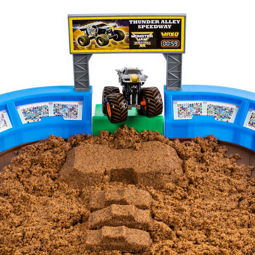 Monster Jam, Monster Dirt Arena 24-Inch Playset with 2lbs of Monster ...