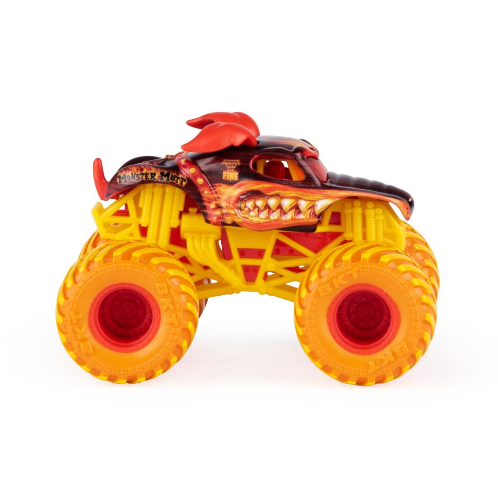 Monster Jam, Fire & Ice Monster Mutt Monster Truck, Die-Cast Vehicle ...