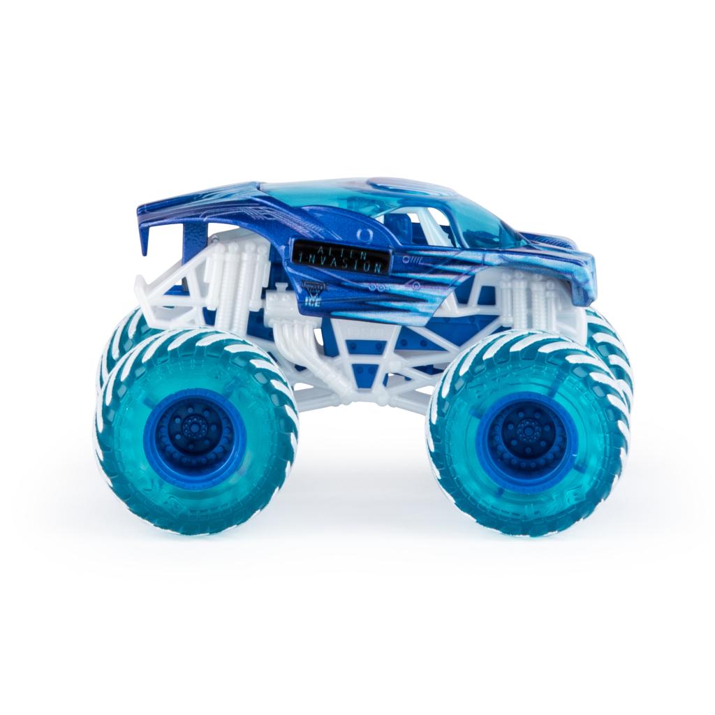 Monster Jam, Fire & Ice Alien Invasion Monster Truck, Die-Cast Vehicle ...