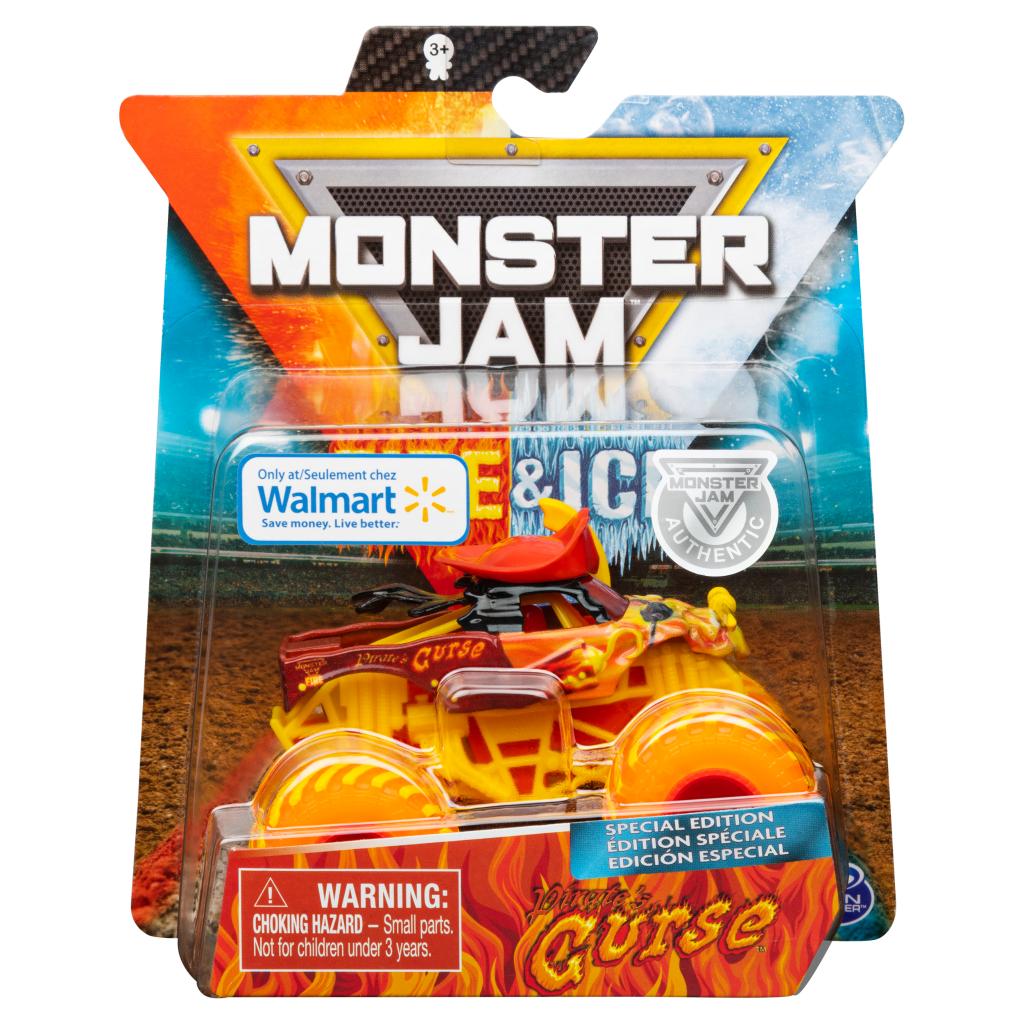 Monster Jam, Fire & Ice Pirate's Curse Monster Truck, Die-Cast Vehicle ...