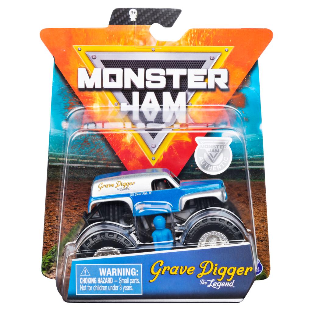 Monster Jam, Official Grave Digger Monster Truck, Die-Cast Vehicle ...
