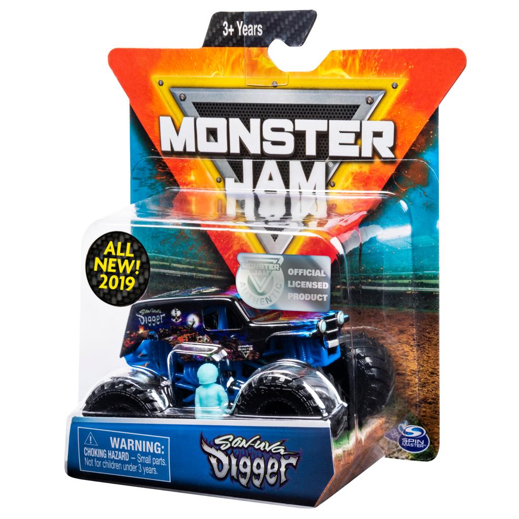 Monster Jam, Official Son-uva Digger Monter Truck, Die-Cast Vehicle ...