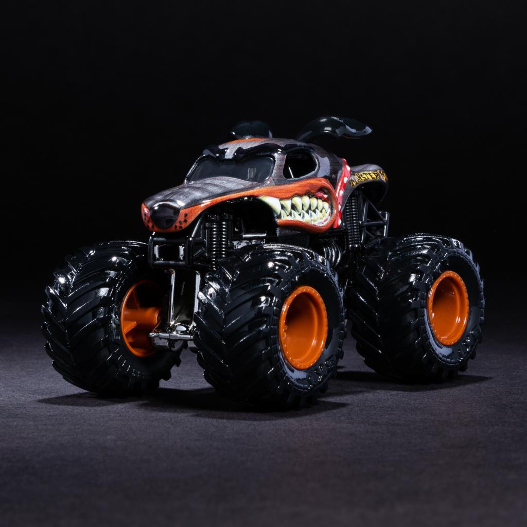 Monster Jam, Official Monster Mutt Rottweiller Monster Truck, Die-Cast ...