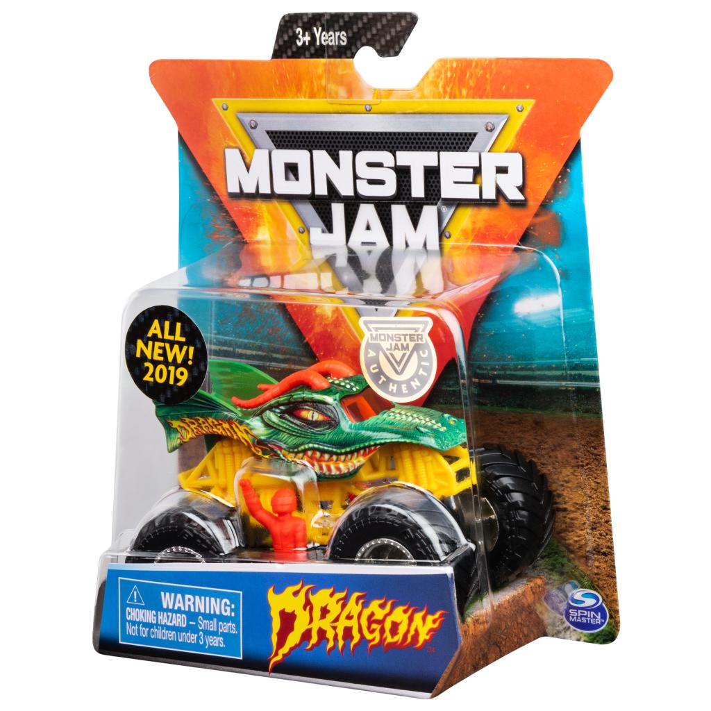 Monster Jam, Official Dragon Monster Truck, Die-Cast Vehicle, Crazy ...