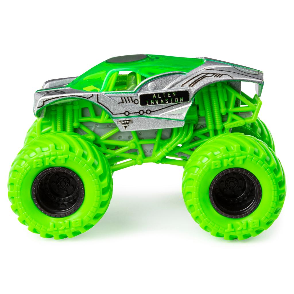 Monster Jam, Official Max D vs. Alien Invasion Die-Cast Monster Trucks ...