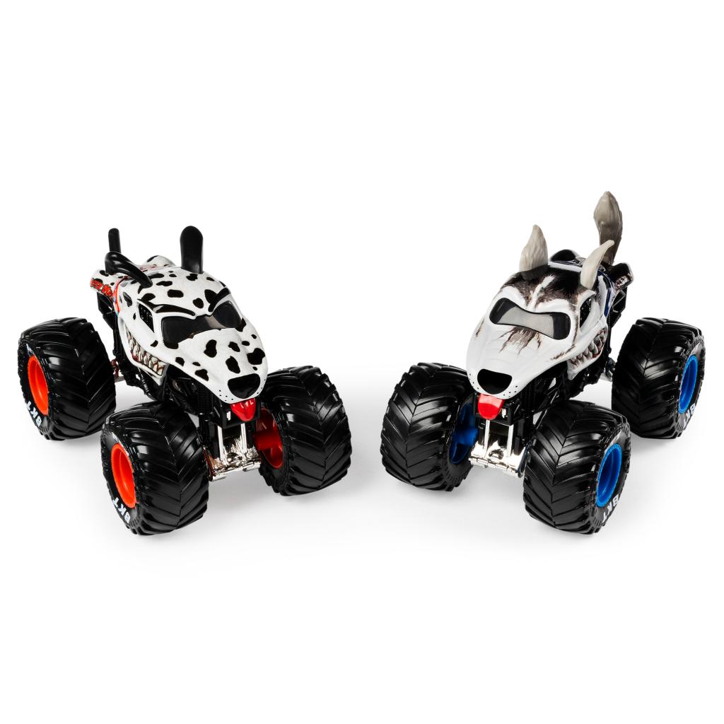 Monster Jam, Official Monster Mutt Dalmatian vs. Huskey Die-Cast ...