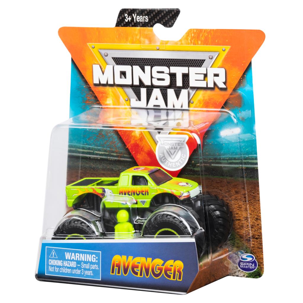 Monster Jam, Official Avenger Monster Truck, Die-Cast Vehicle, Retro ...