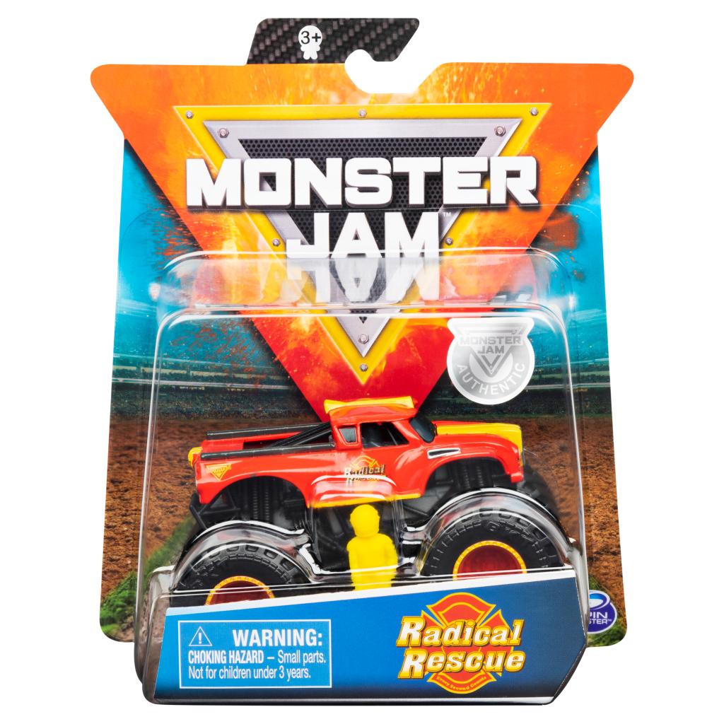 Monster Jam, Official Radical Rescue Monster Truck, Die-Cast Vehicle ...