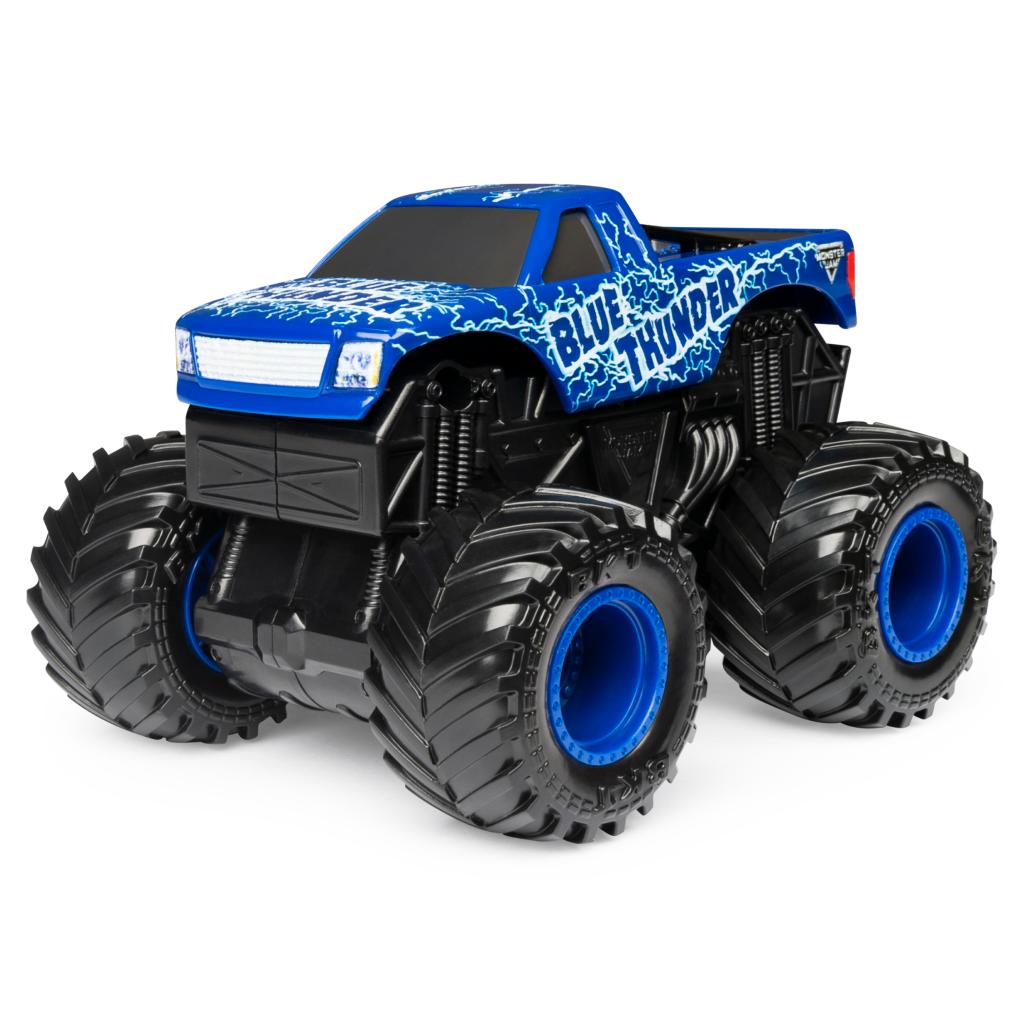 Monster Jam, Official Blue Thunder Rev ‘N Roar Monster Truck, 1:43 ...