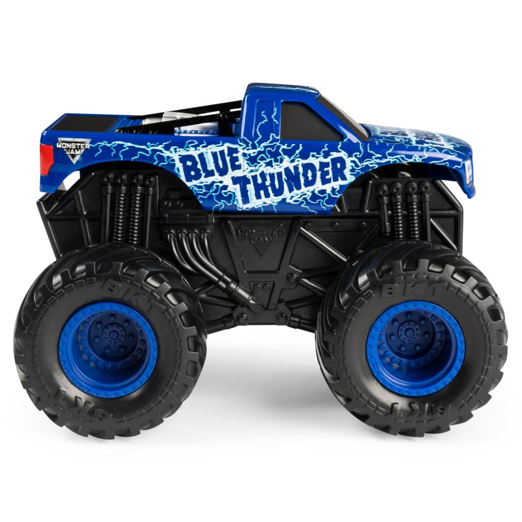 Monster Jam, Official Blue Thunder Rev ‘N Roar Monster Truck, 1:43 ...