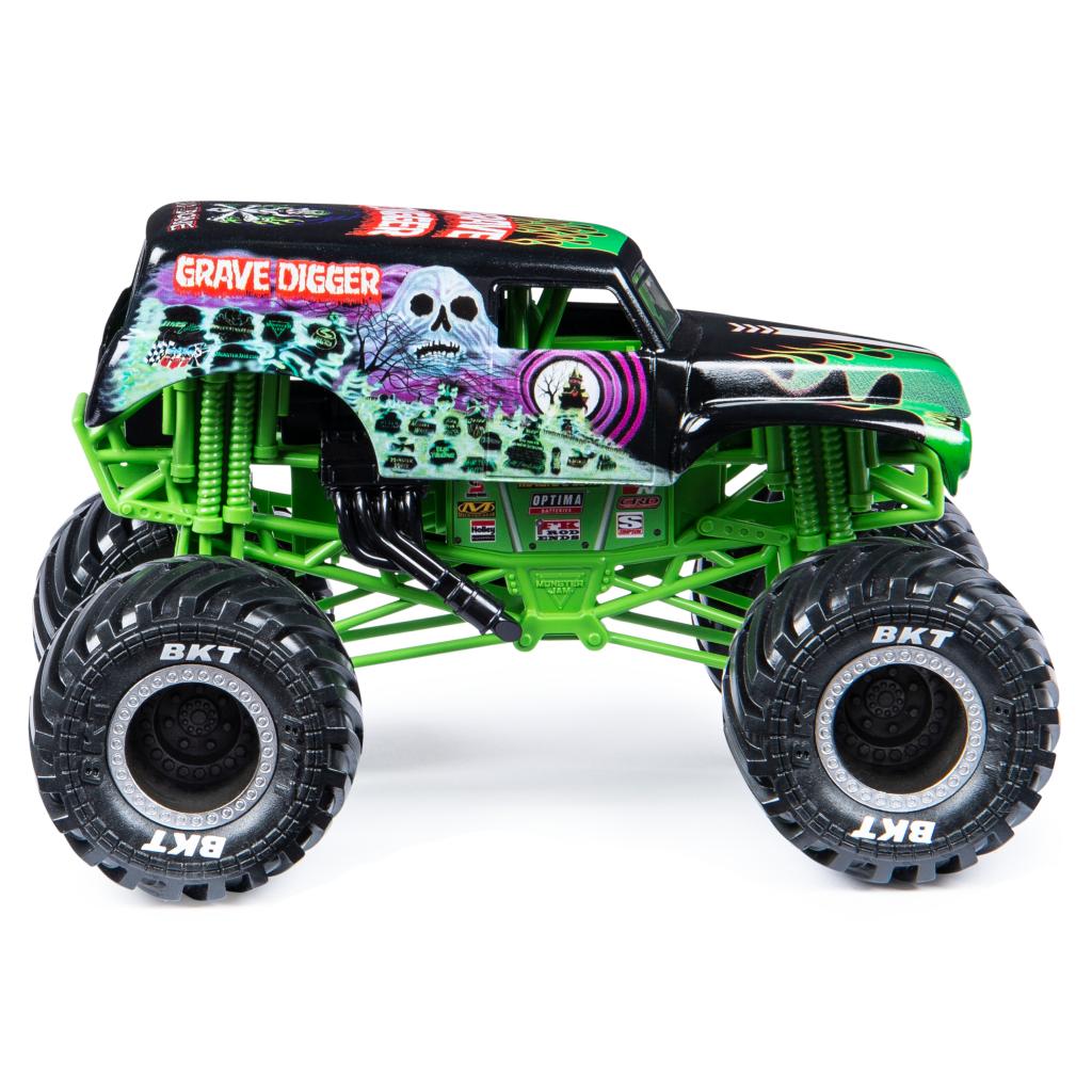 Monster Jam, Official Grave Digger Monster Truck, Die-Cast Vehicle, 1: ...