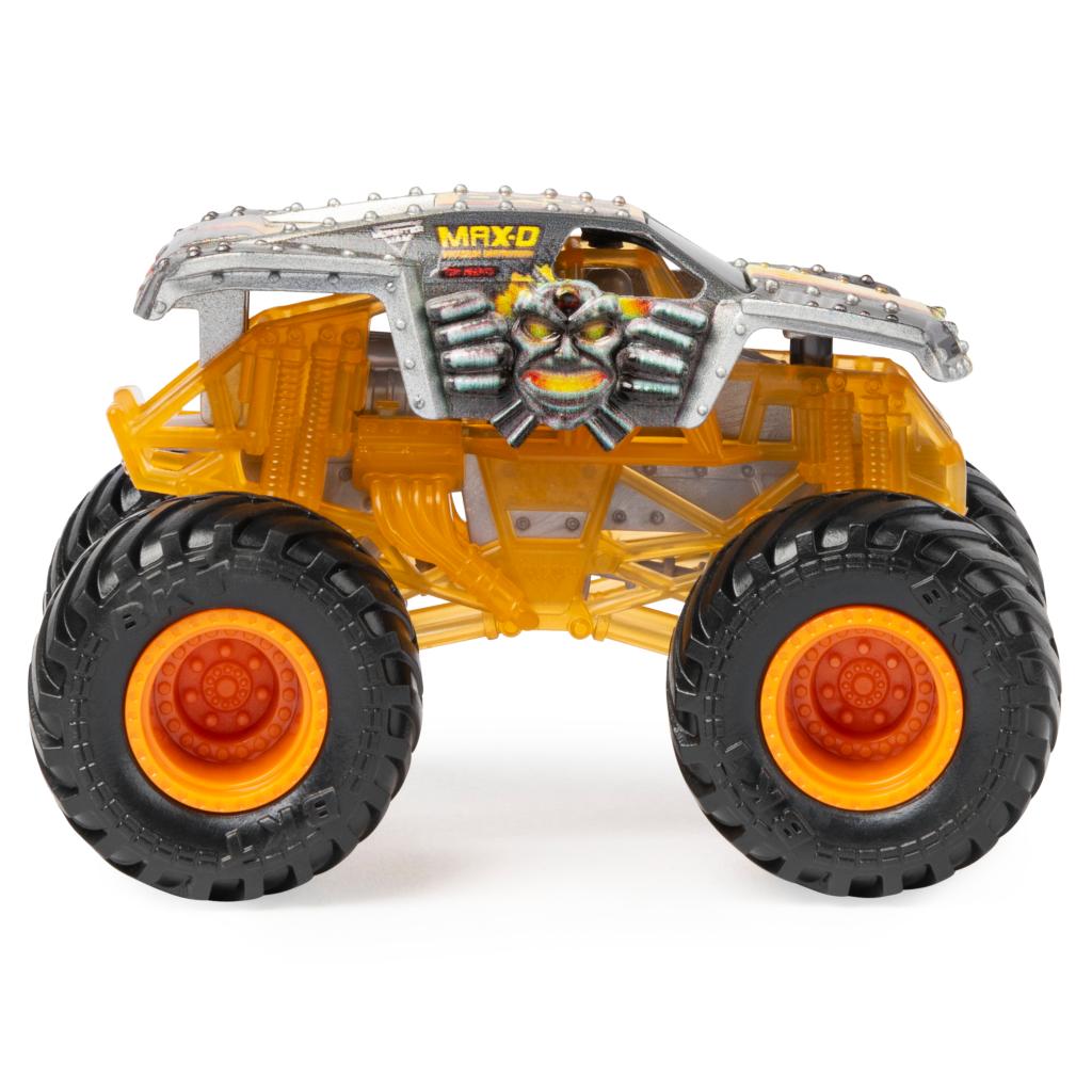 Monster Jam Official Max D 1 64 Scale Monster Truck and 5 Inch Maximus Creatures Action Figure Set Monster Jam