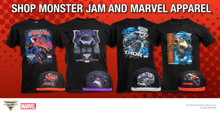 Monster Jam Marvel Merchandise Available in Superstore | News | Monster ...