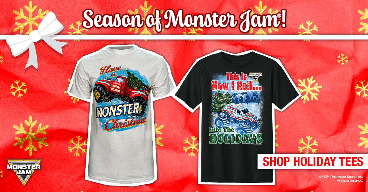 Holiday Tees Available in the Monster Jam Superstore | News | Monster Jam®