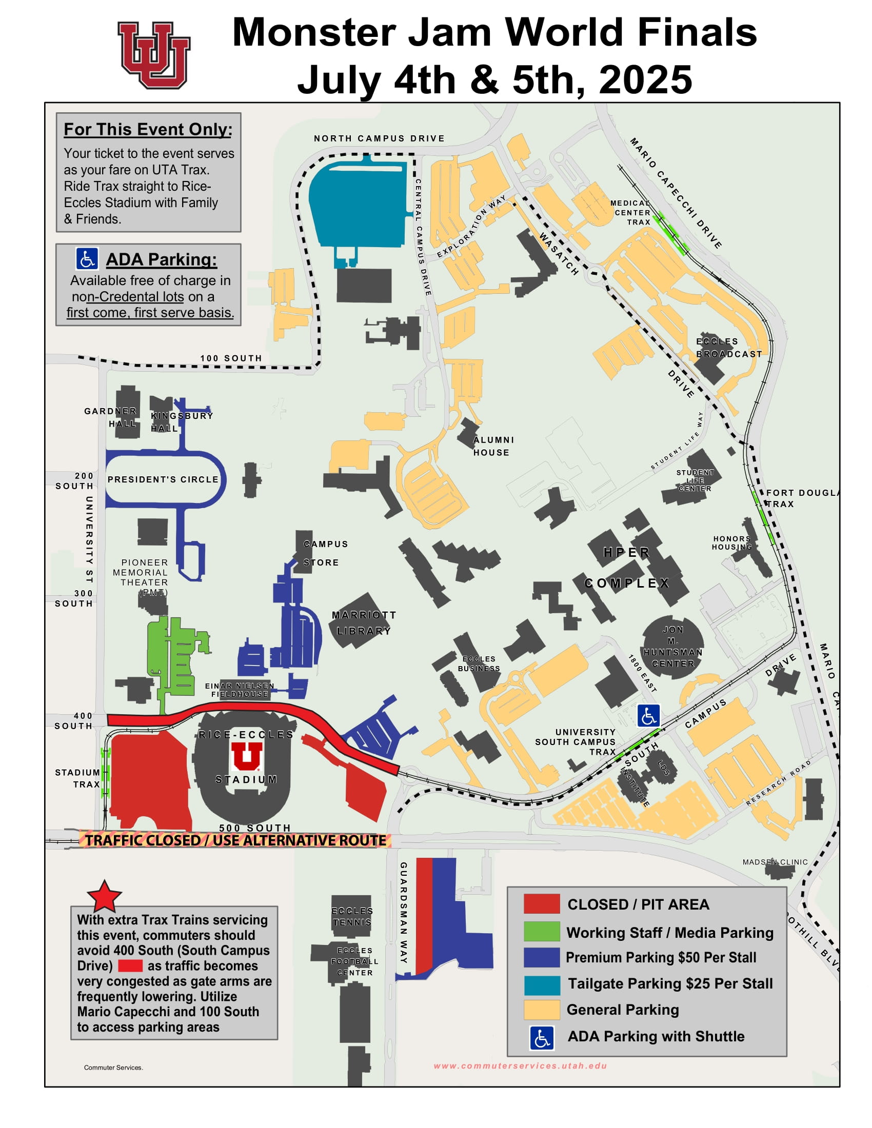 Parking Map | Monster Jam®