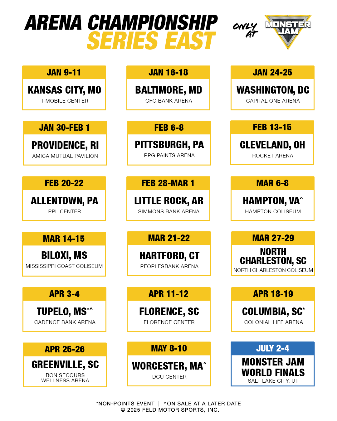 Monster Jam 2026 Championship Lineup | Monster Jam®