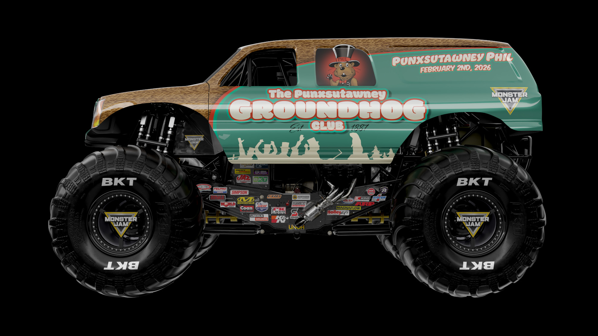 Ground-Breaking News: Monster Jam Unveils Punxsutawney Phil Truck and ...