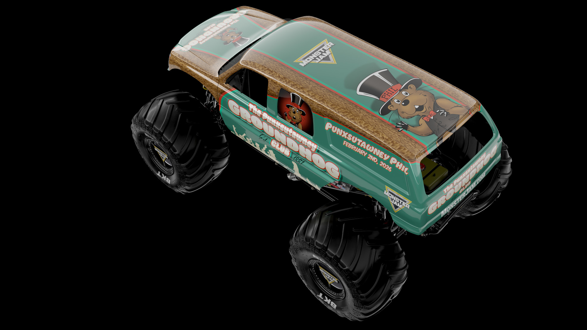 Ground-Breaking News: Monster Jam Unveils Punxsutawney Phil Truck and ...